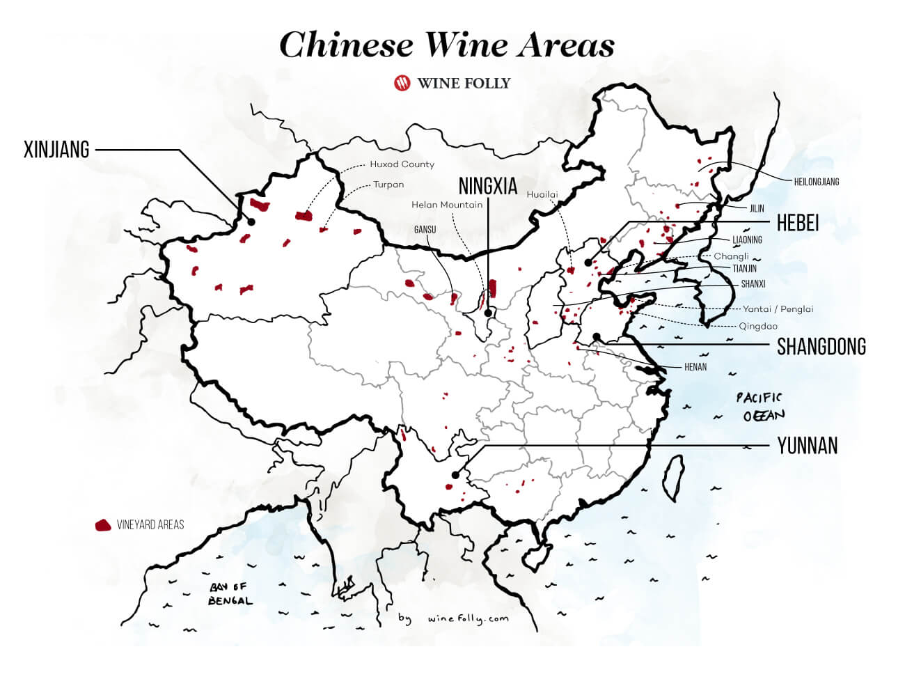 China Wine Map